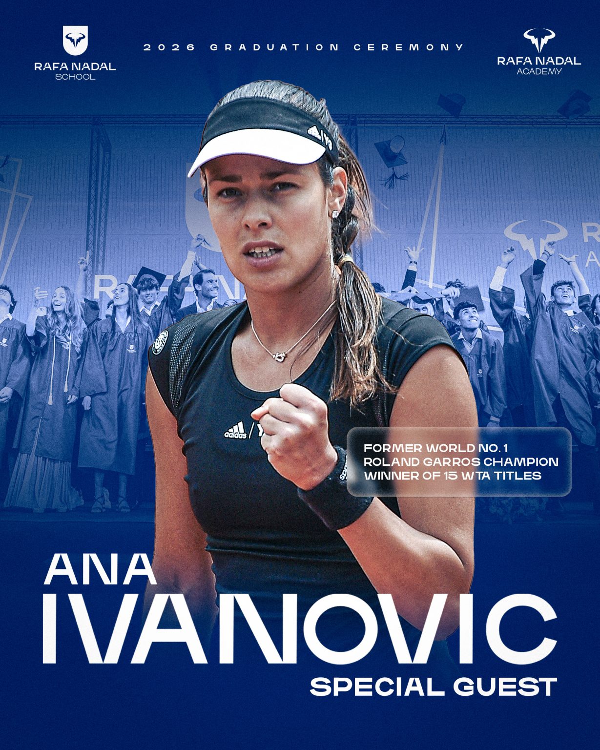 Ana Ivanovic acompañará a Rafa Nadal en la graduación de la décima ...